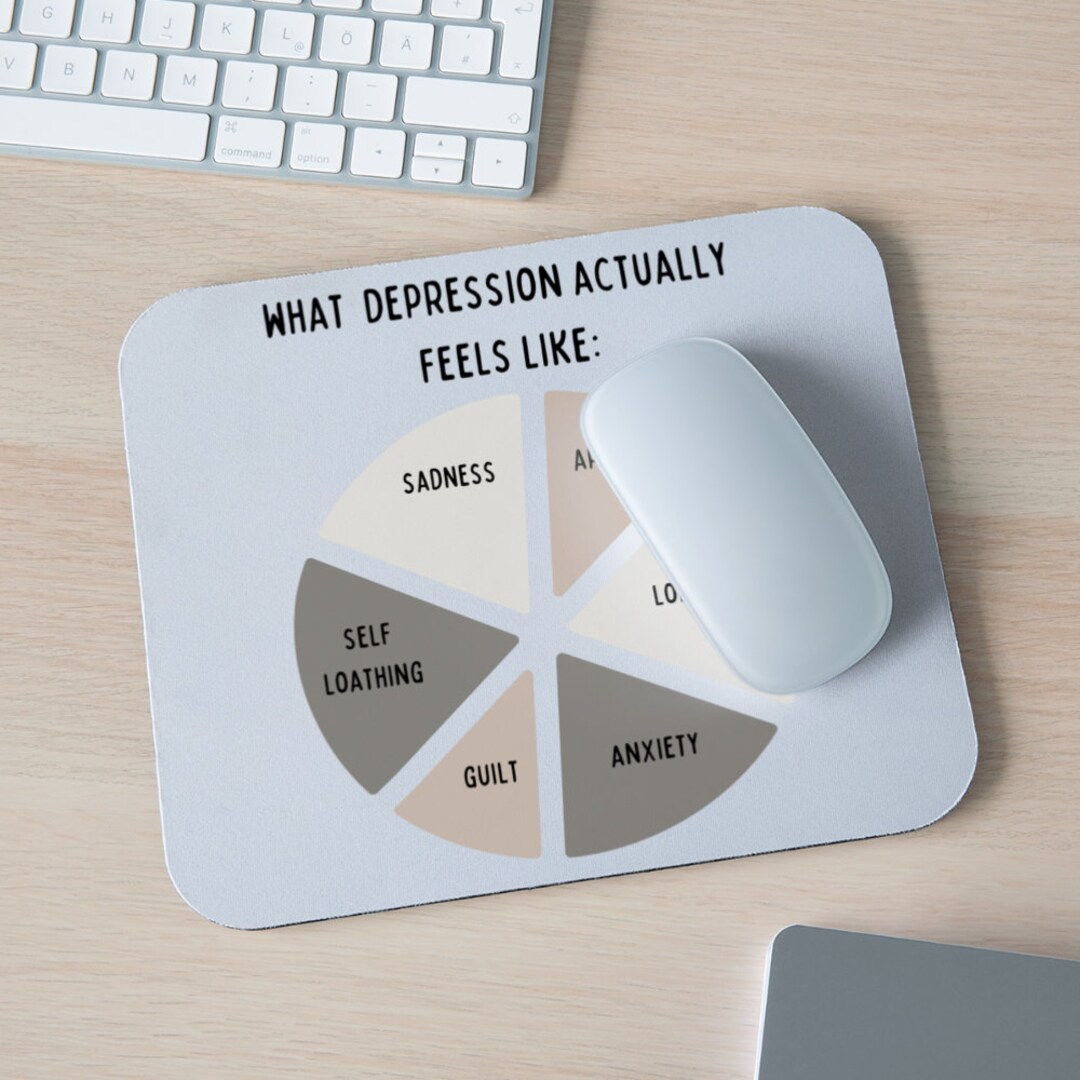 What Depression Feels Like Mental Health Mouse Pad|mental Health Gift ...