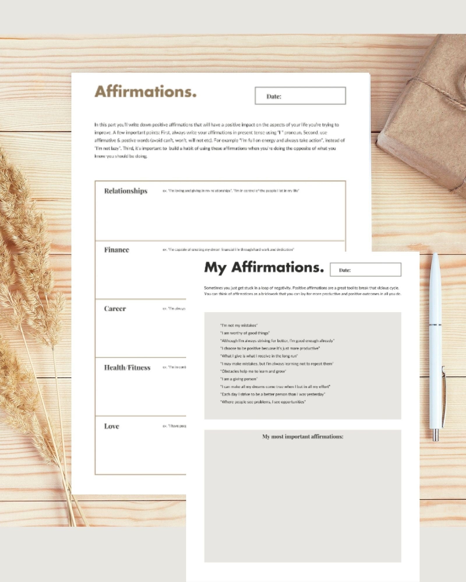 Affirmation|therapy Worksheets|counseling Resources|psychology|cbt ...