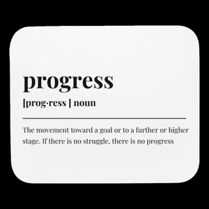 Progress Definition Health Mouse Pad|mental Health Gift|gifts for ...