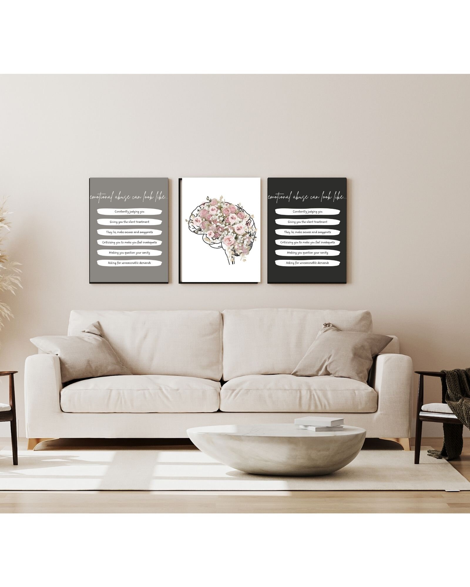 Emotional Abuse Sounds Poster| Therapy Office Decor | Counseling Office ...