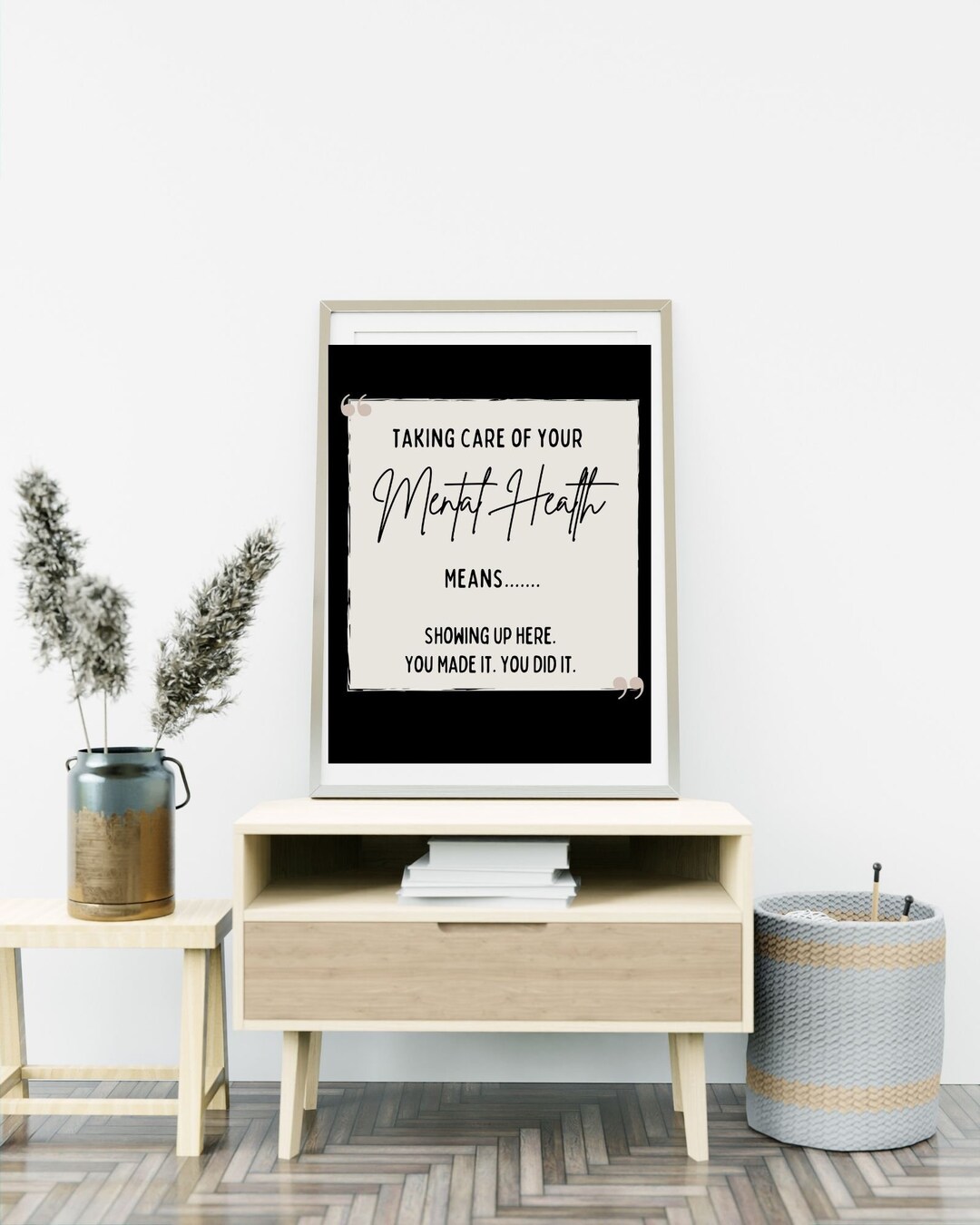 Mental Health Therapy Office Poster: Inspirational Psychology Art ...