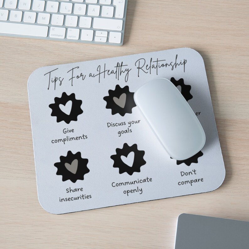 Tips for Healthy Relationships Mental Health Mouse Pad|mental Health ...