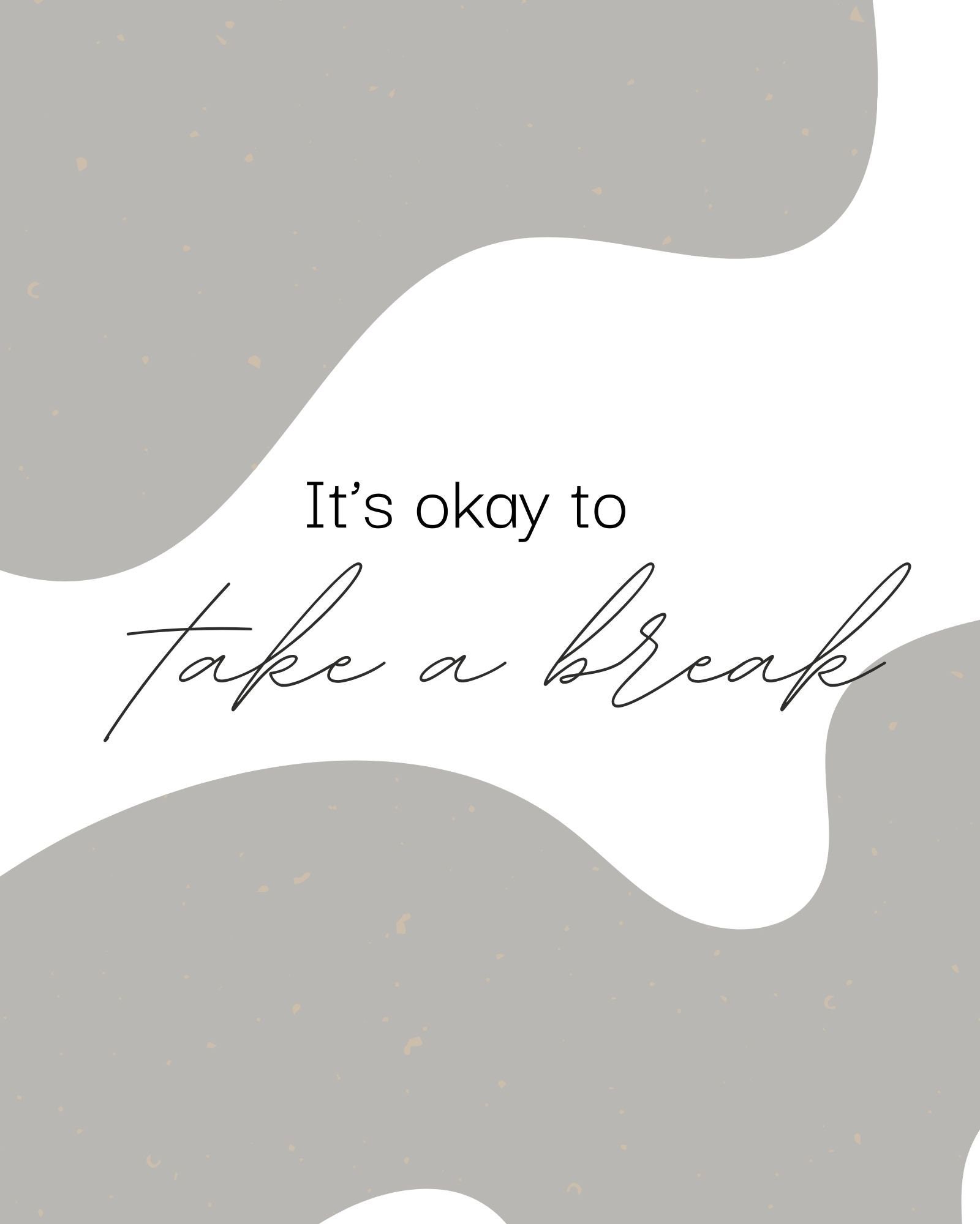 To Take A Break Postertherapy Office Decor Counseling Office - Etsy