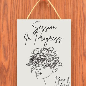 2 Session in Progress Hangable Signs Therapy Office Decor - Etsy