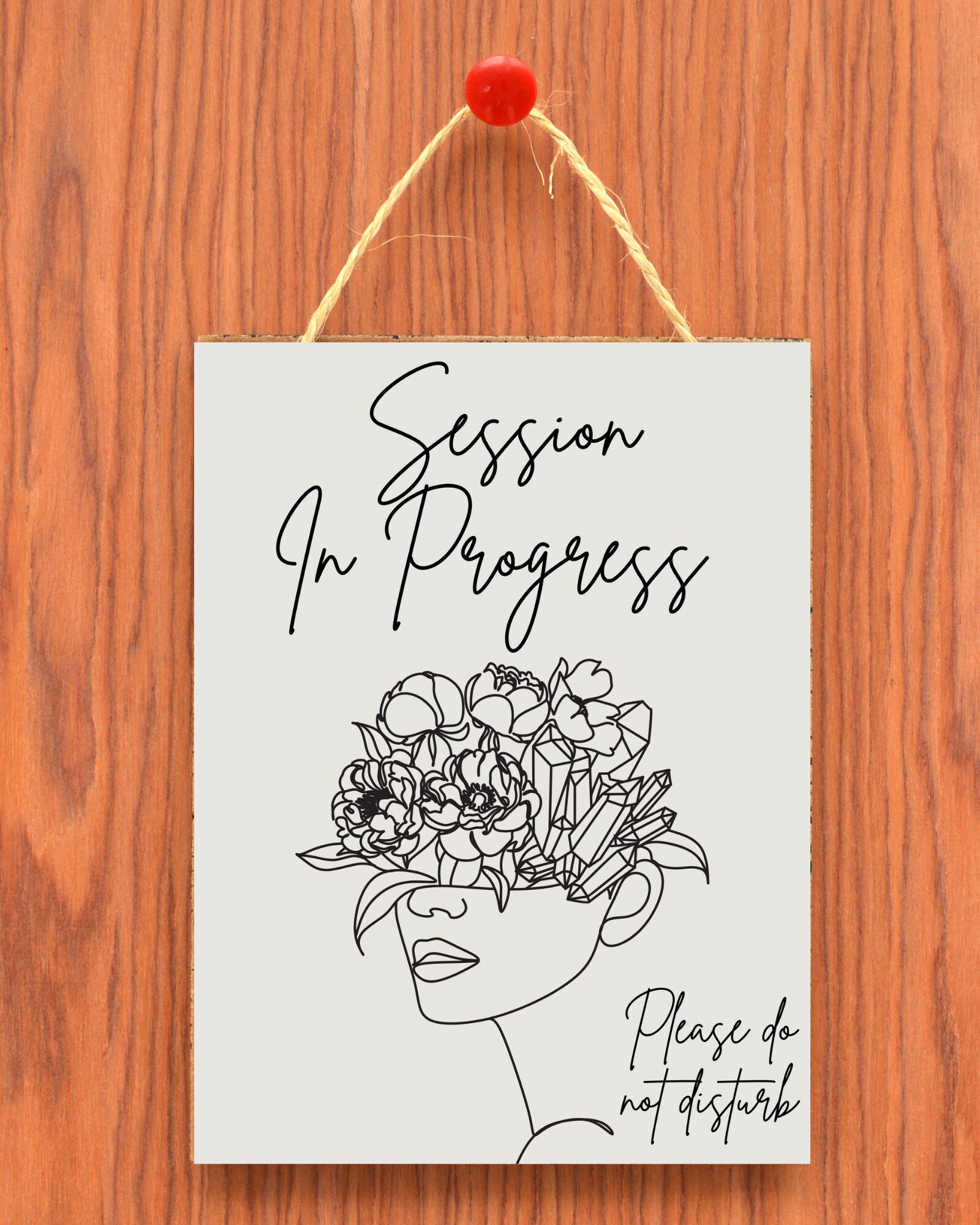 2 Session in Progress Hangable Signs Therapy Office Decor - Etsy