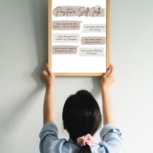 Positive Self Talk Poster: Therapy Office Decor (digital Print) - Etsy