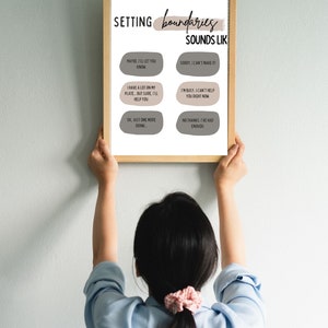 Setting Boundaries Poster: Therapy Office Decor (digital Print) - Etsy