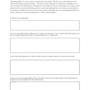 Accountability)|therapy Worksheets|counseling Resources |psychology ...