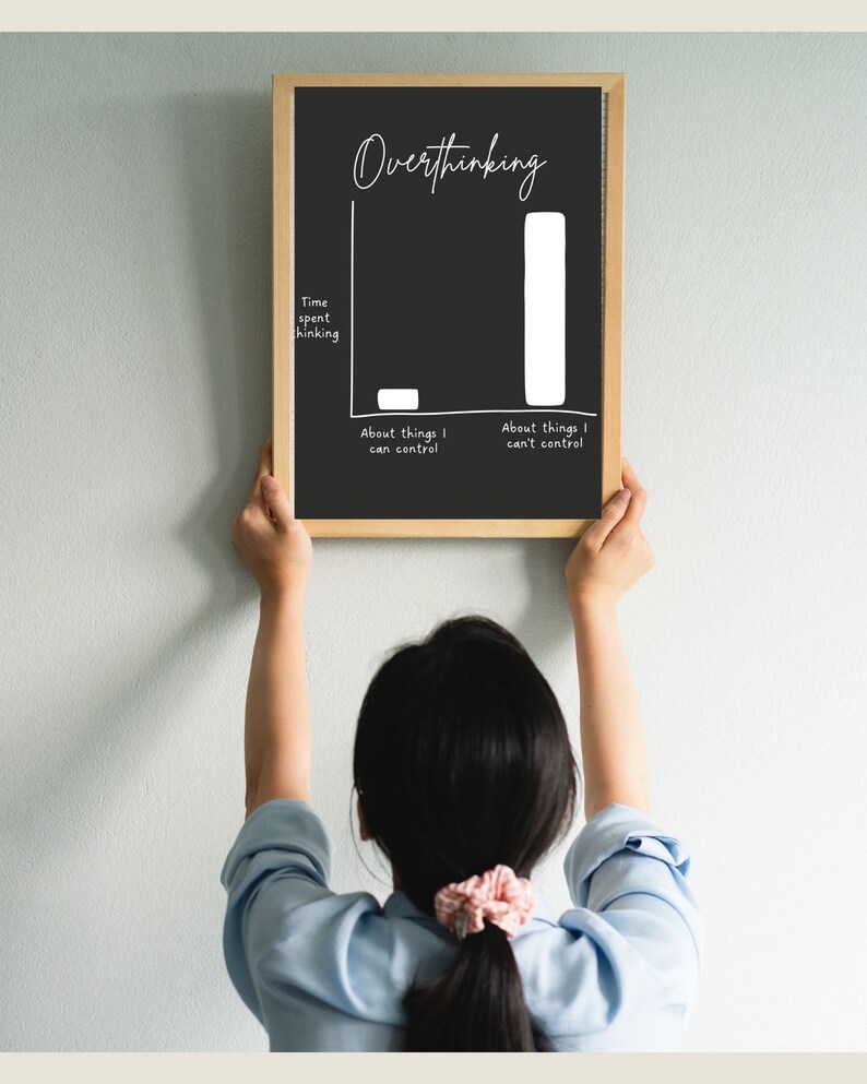 Overthinking Bar Graph Poster Therapy Office Decor - Etsy