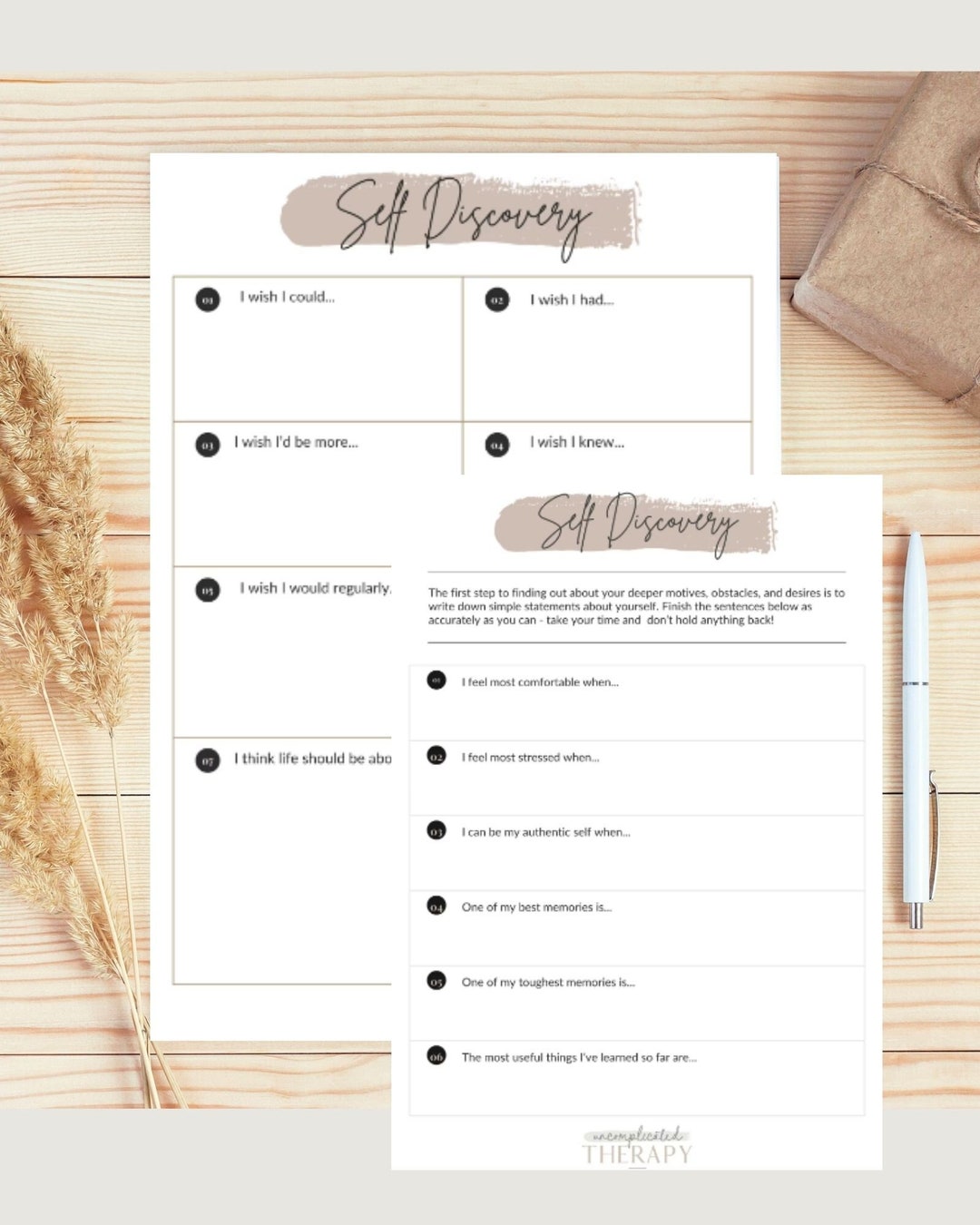 Self Discovery|therapy Worksheets|counseling Resources|psychology|cbt ...