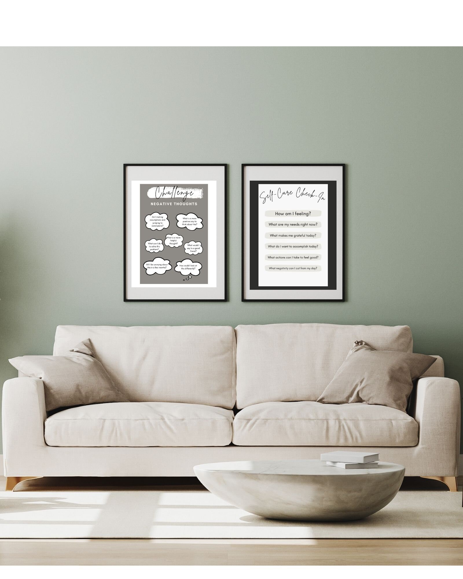 Self Care Check in Poster Therapy Office Decor Counseling Office Wall ...