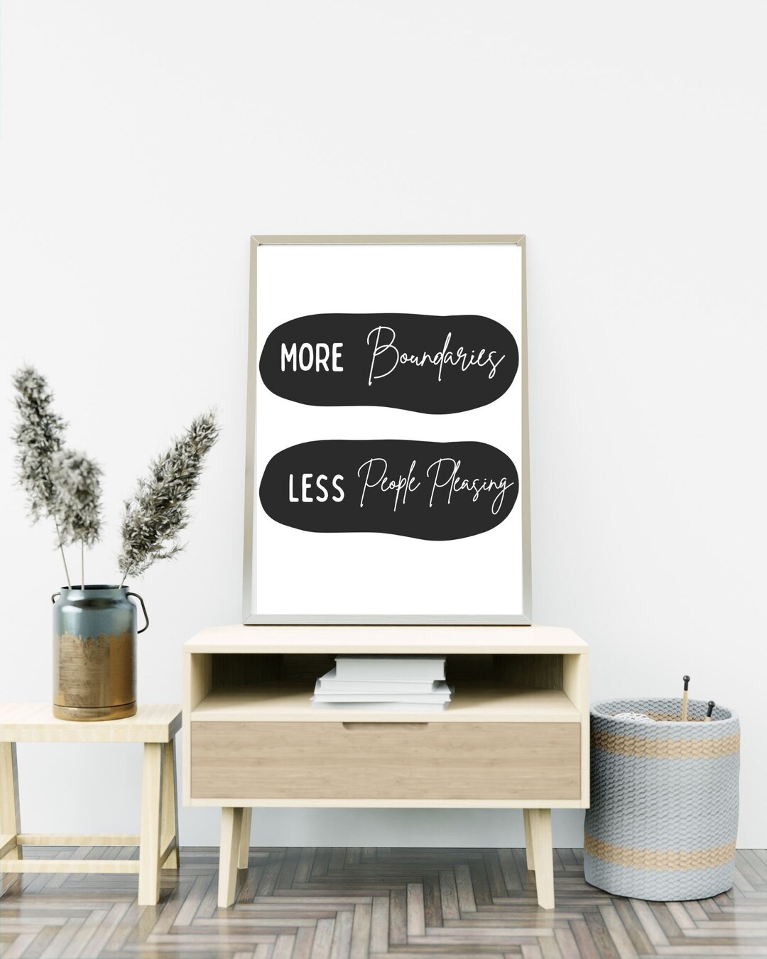 More Boundaries Less People Pleasing Print: Therapy Office Decor ...