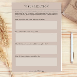 Visualization|therapy Worksheets|counseling Resources|psychology|cbt ...