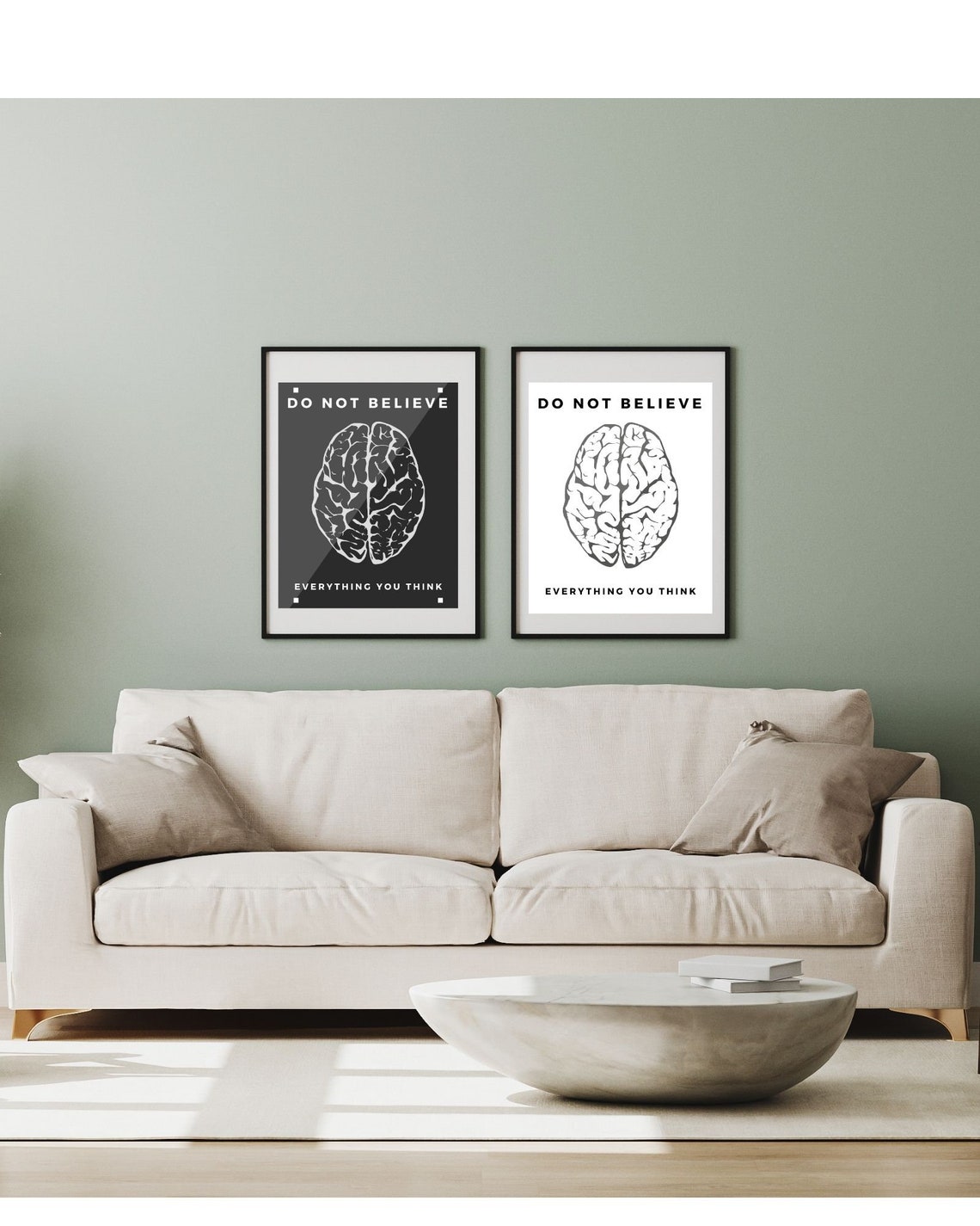 Do Not Believe Everything Poster Therapy Office Decor - Etsy