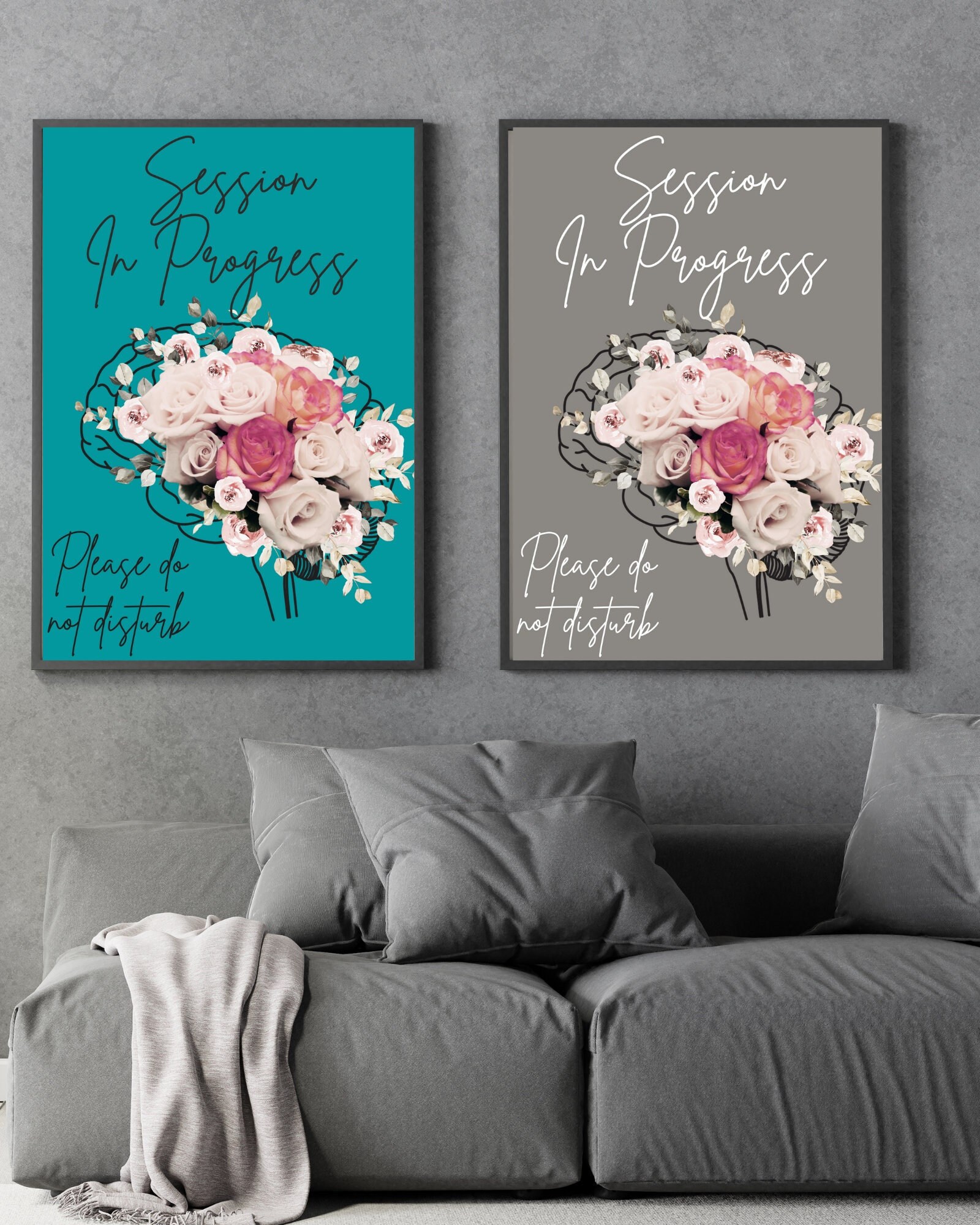 2 Session in Progress Hangable Signs Therapy Office Decor - Etsy