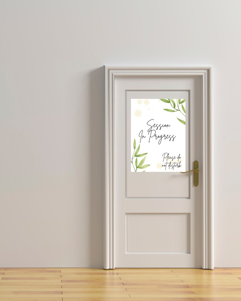 Session in Progress Sign: Therapy Office Decor (digital Print) - Etsy