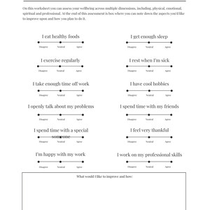 Self Assessment|therapy Worksheets| Counseling Resources |psychology ...