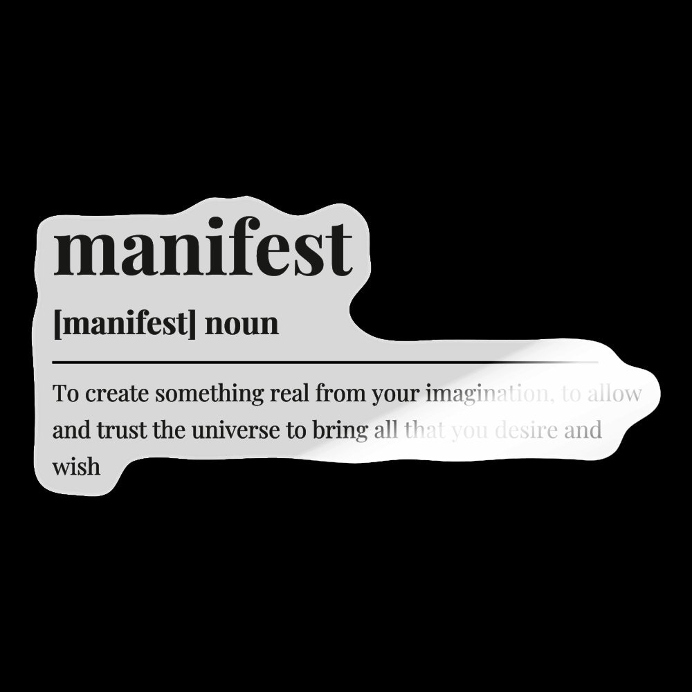 Manifest Definition Affirmation Therapy Stickermental Health - Etsy