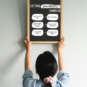Setting Boundaries Sounds Like Poster| Therapy Office Decor |counseling ...