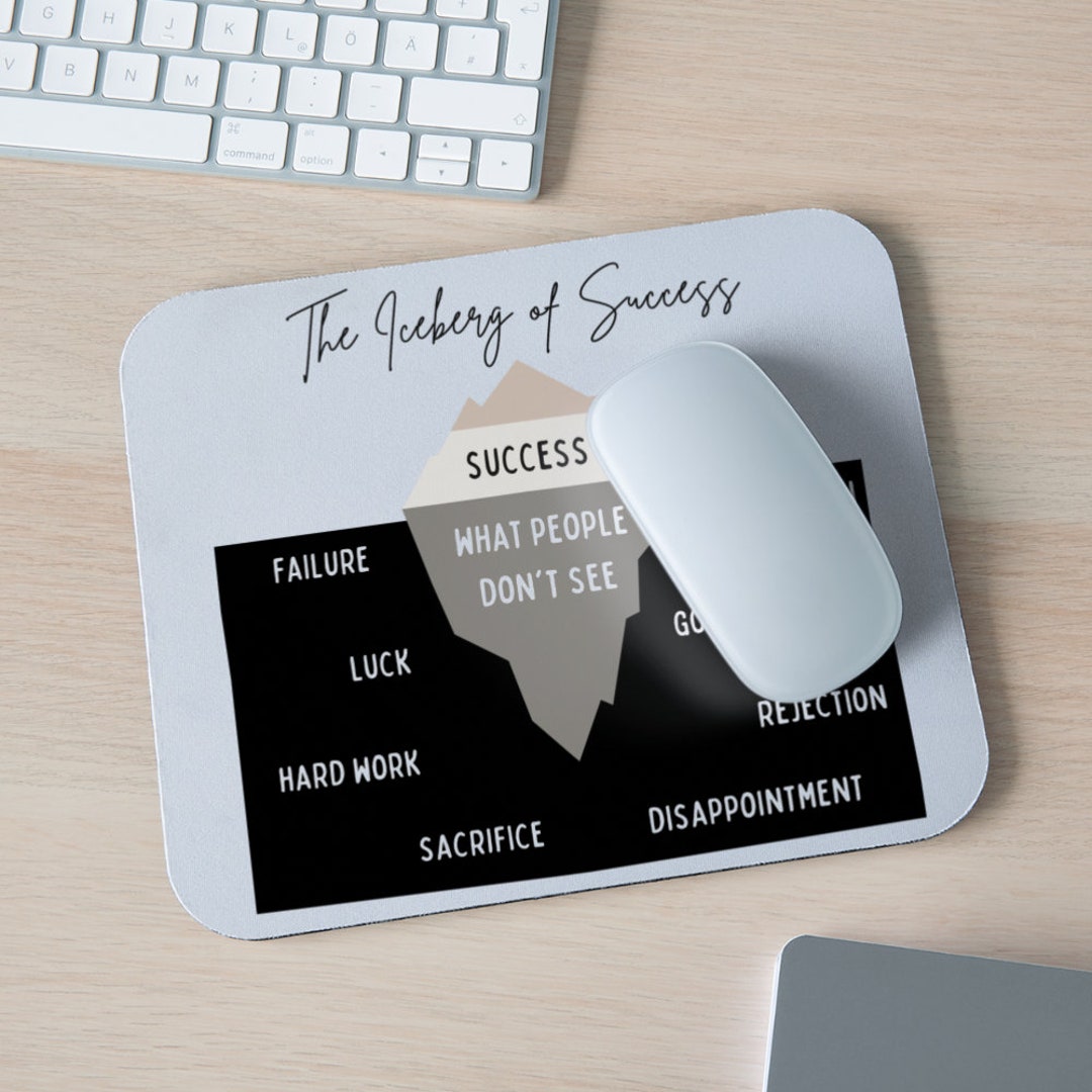 Iceberg of Success Mental Health Mouse Pad|mental Health Gift|gifts for ...