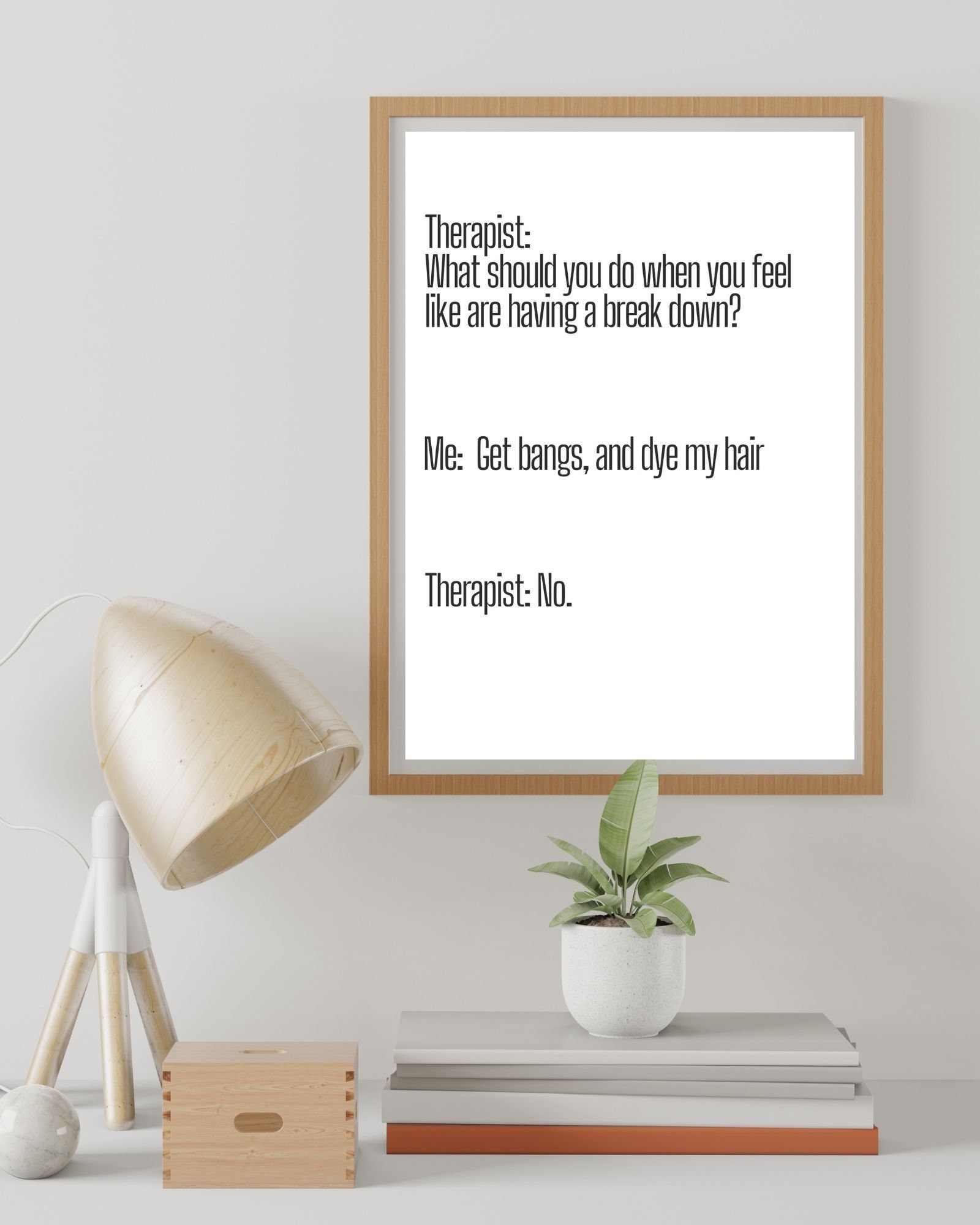 Therapist Meme Poster: Funny Counseling Office Decor (digital Download ...