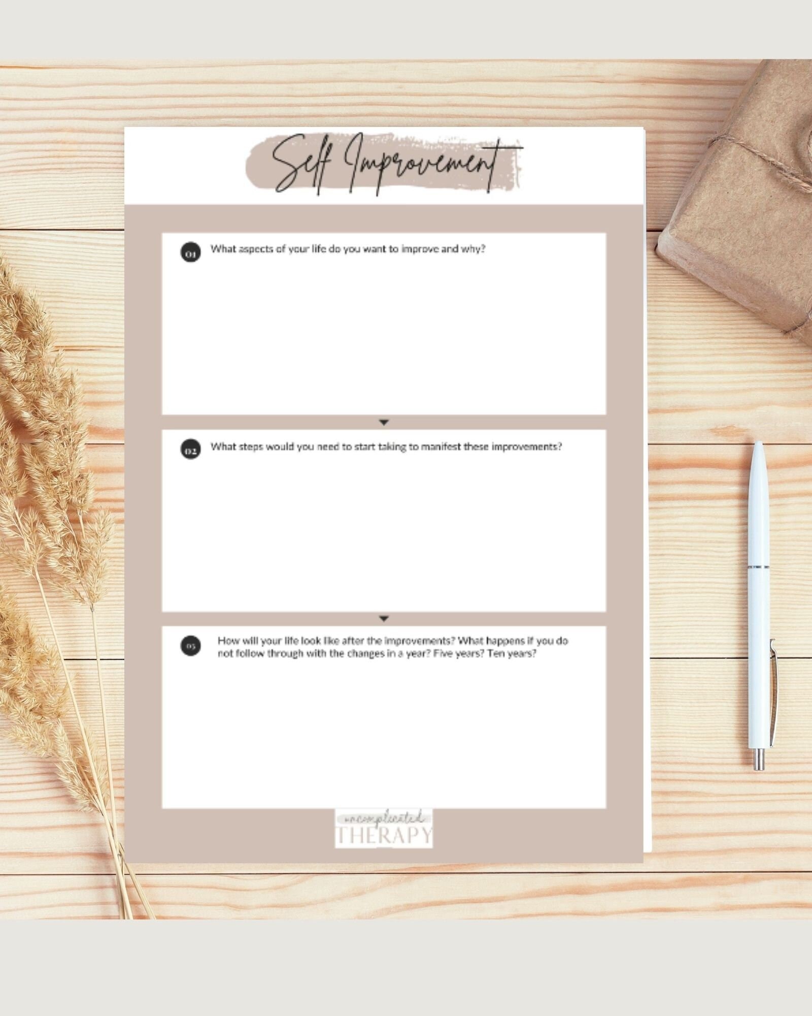 Self Improvement Worksheets For Therapists, Counselors, and Coaches ...