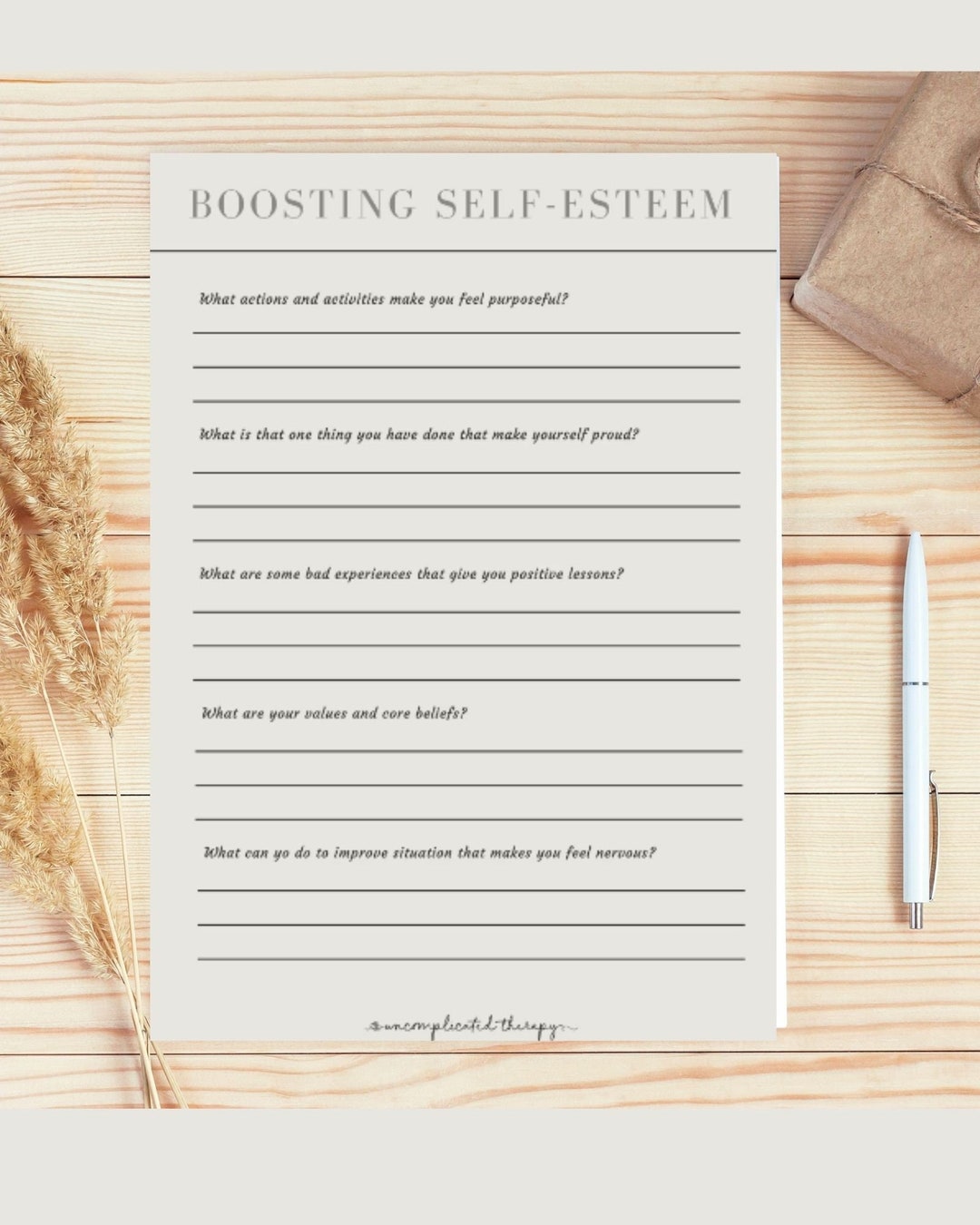 Boosting Self-esteem|therapy Worksheets|counseling Resources|psychology|cbt|social Work|guidance ...