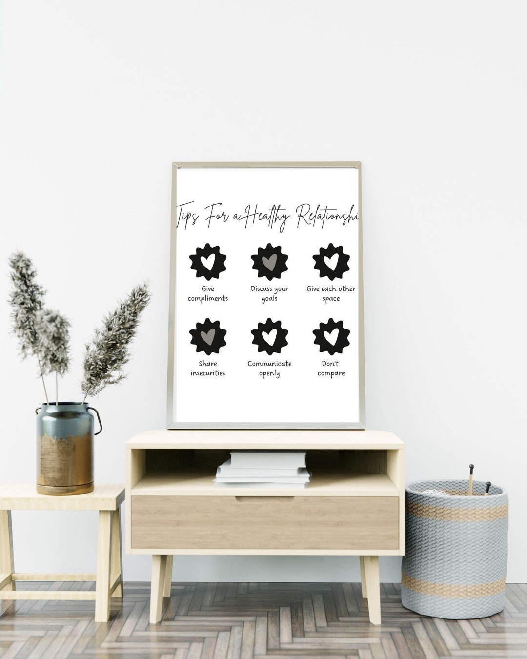 Tips for Healthy Relationships Poster|therapy Office Decor | Counseling ...