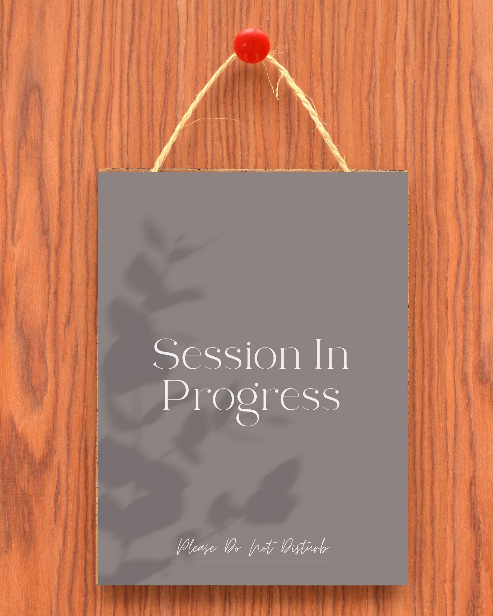 2 Session in Progress Hangable Signs Therapy Office Decor Counseling ...