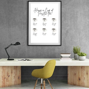 Have A Cup of Positive TEA Postertherapy Office Decor counseling Office ...