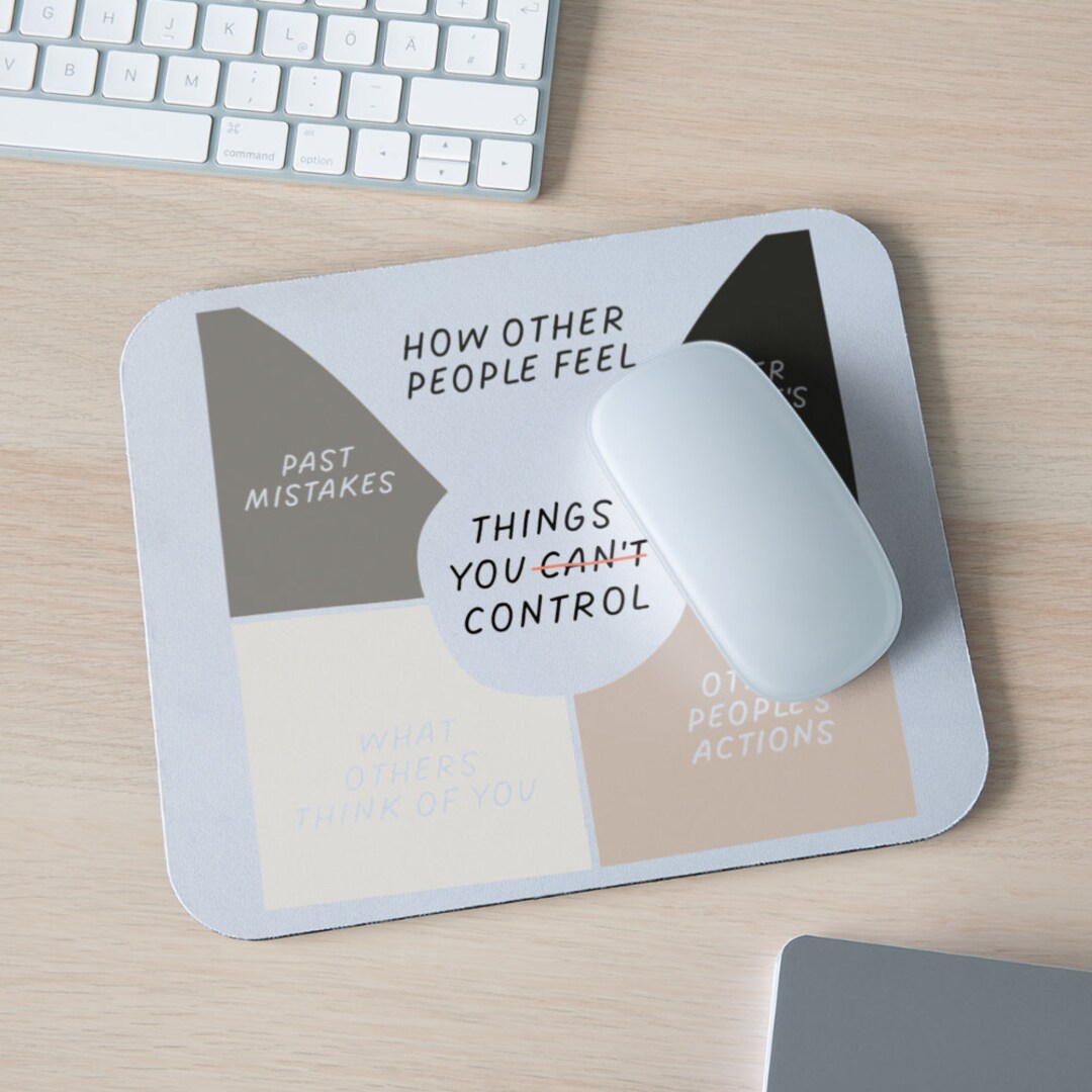 Things You Can't Control Mental Health Mouse Pad|mental Health Gift ...