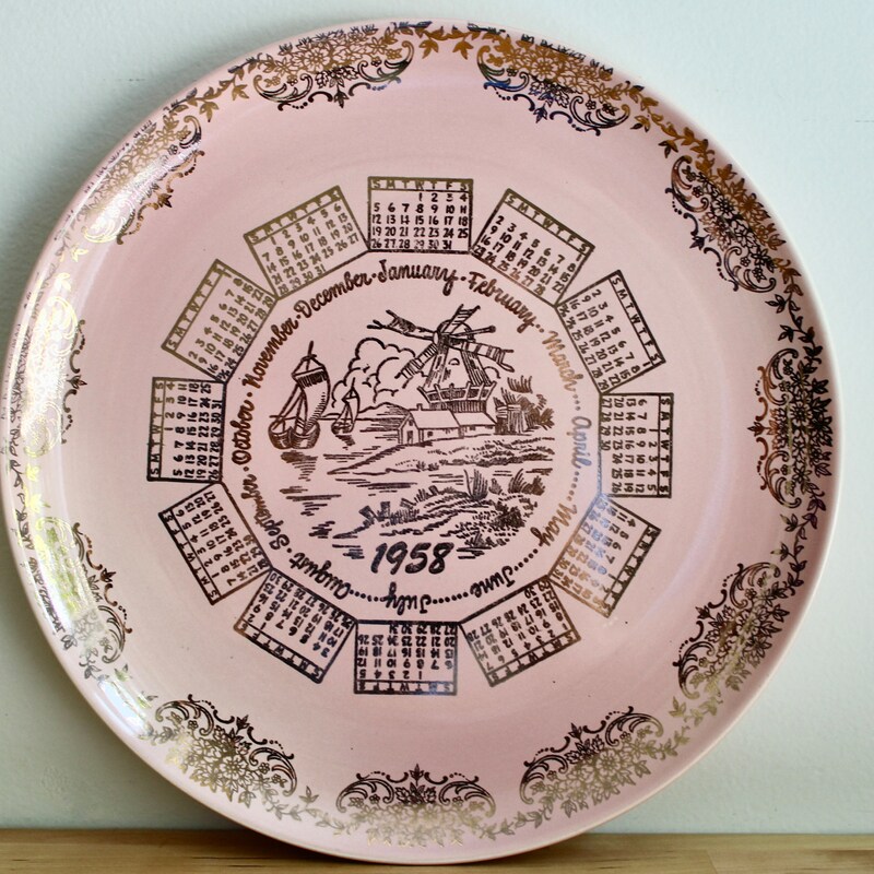 1958 Calendar - Etsy