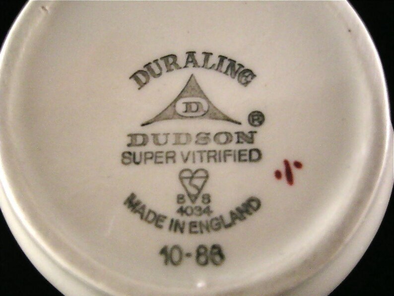 1980's Duraline Dudson Super Vitrified Milker & Sugar Bowl - Etsy