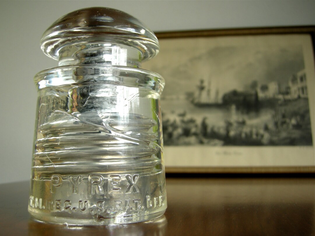 1940's Pyrex Glass Electric Insulator USA - Etsy