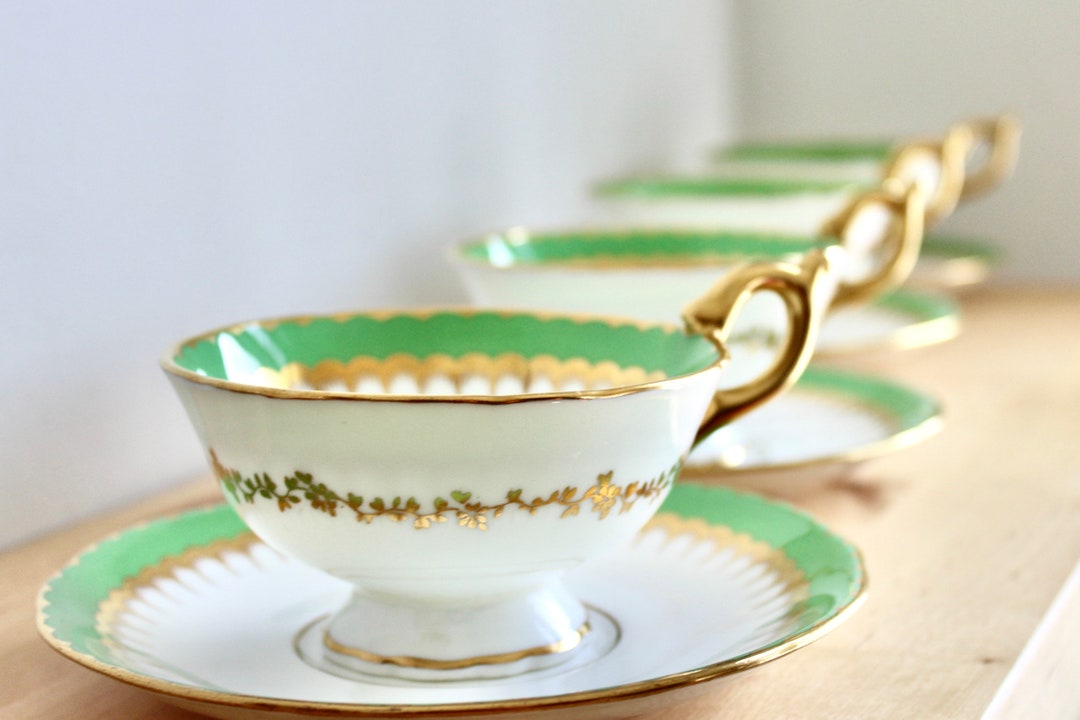 1920's ~ 4 Sets~ Coalport Pottery Bone China Cup & Saucer Sets ~ Made ...