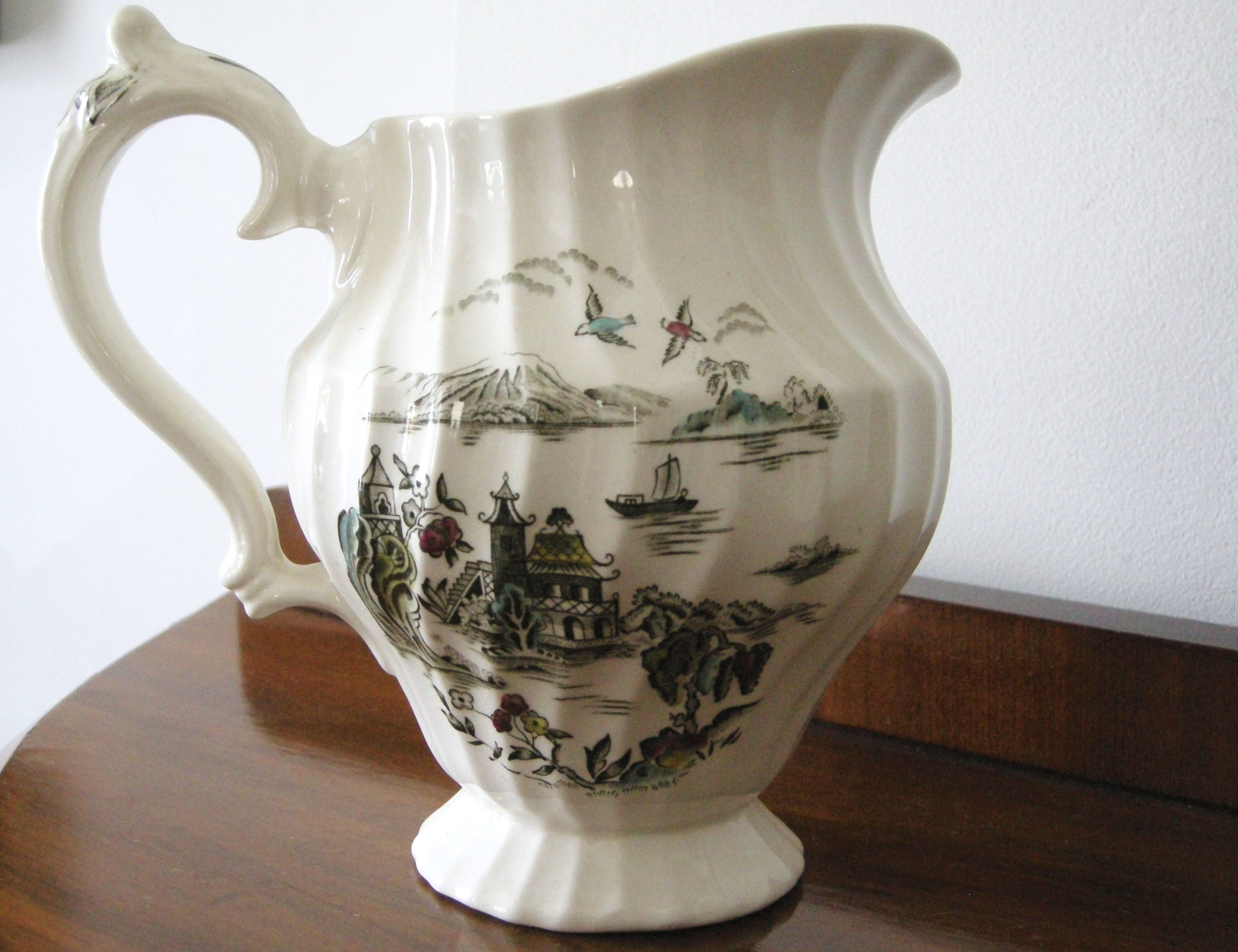 Myott Pitcher / Jug Pagoda Pattern Made in England - Etsy Canada
