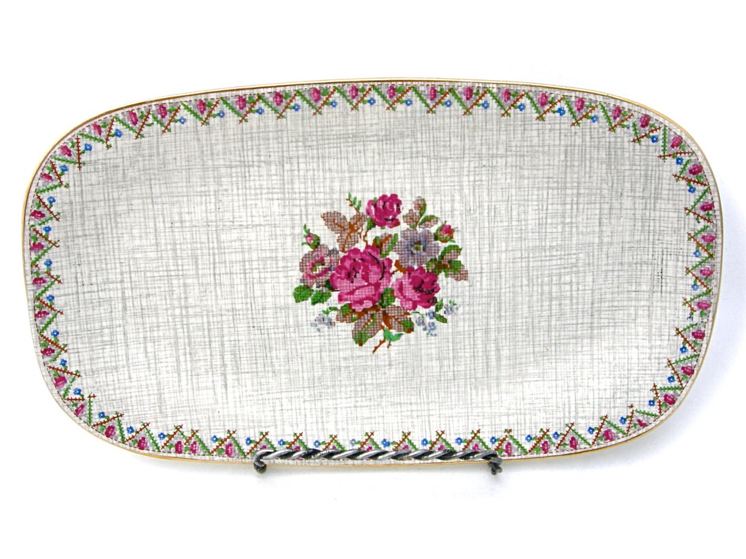 1950's J & G Meakin Sol Serving Platter Vanity Fair Pattern - Etsy