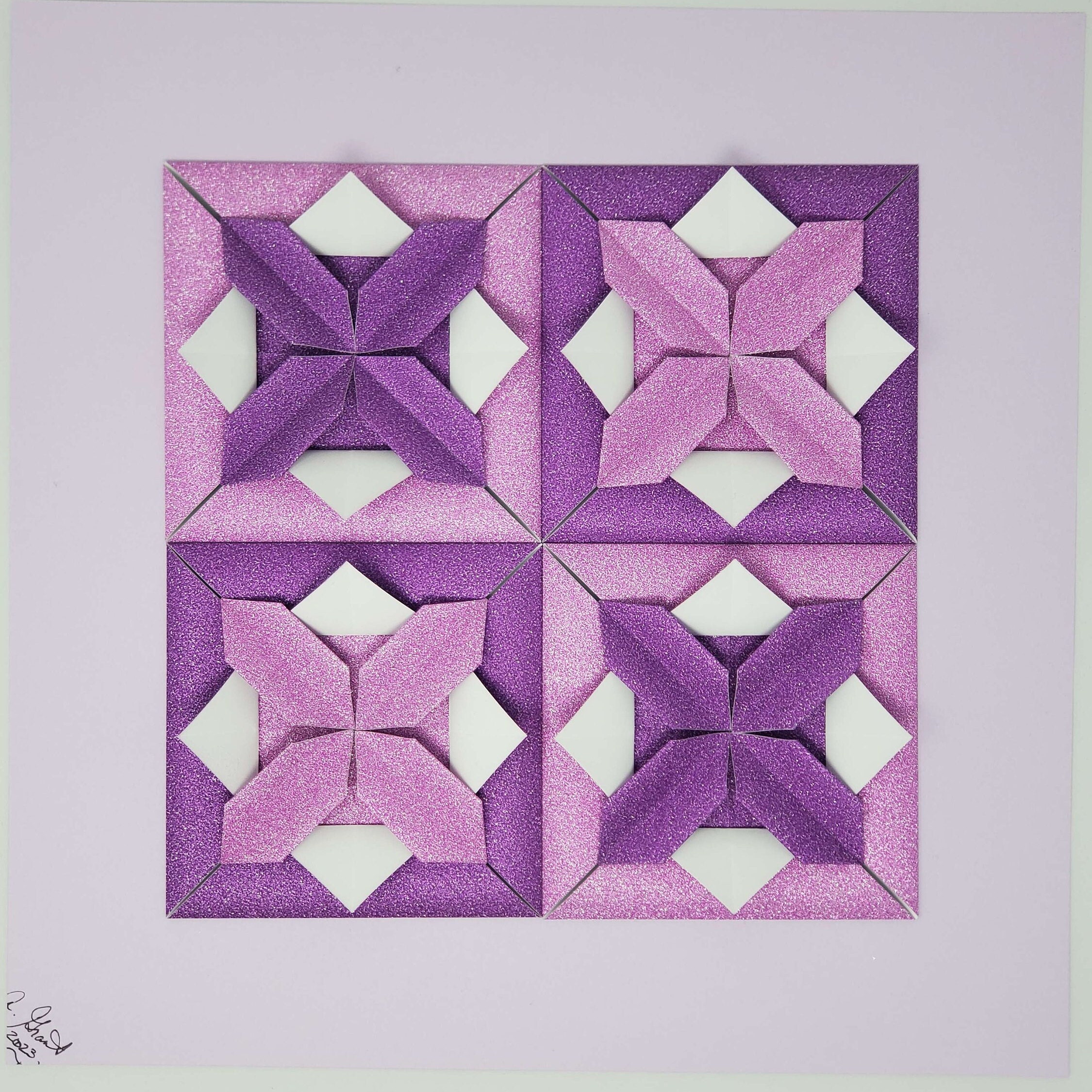 Origami Tiles Wall Art - Etsy