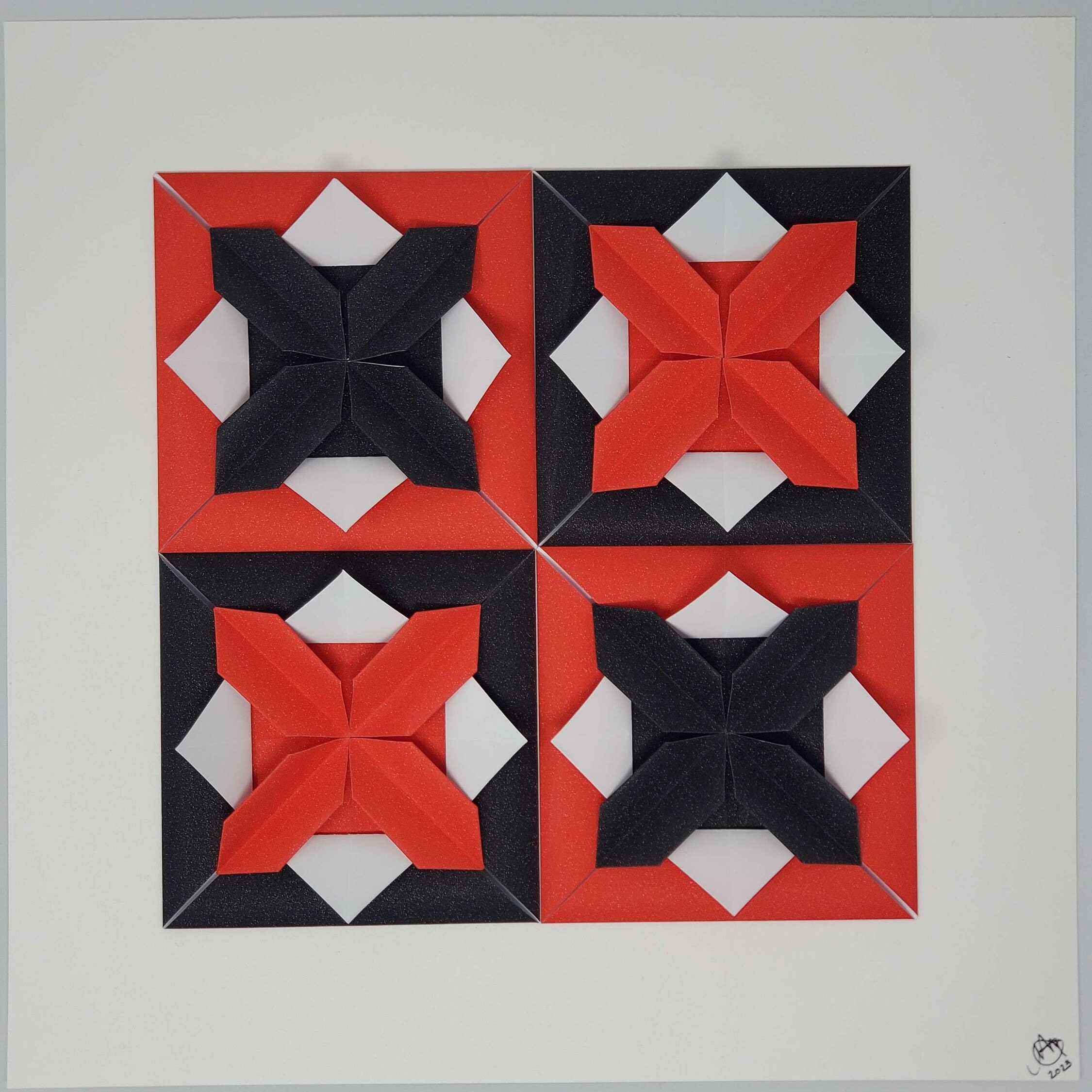 Origami Tiles Wall Art - Etsy