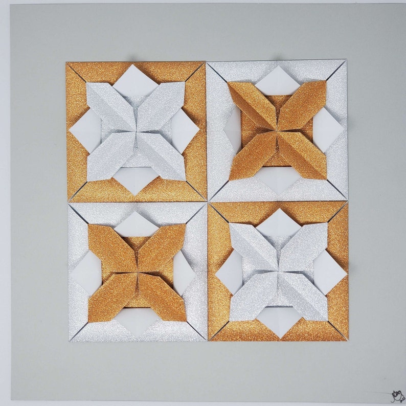 Origami Tiles Wall Art - Etsy