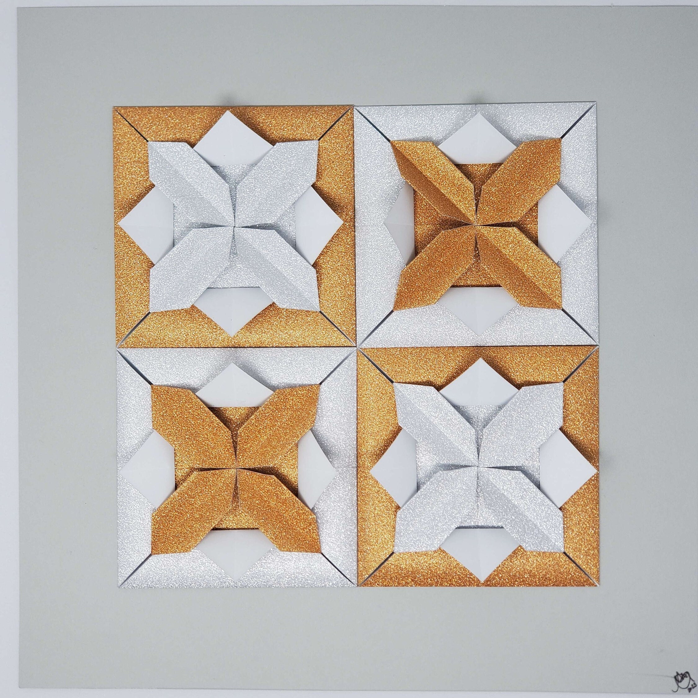 Origami Tiles Wall Art - Etsy