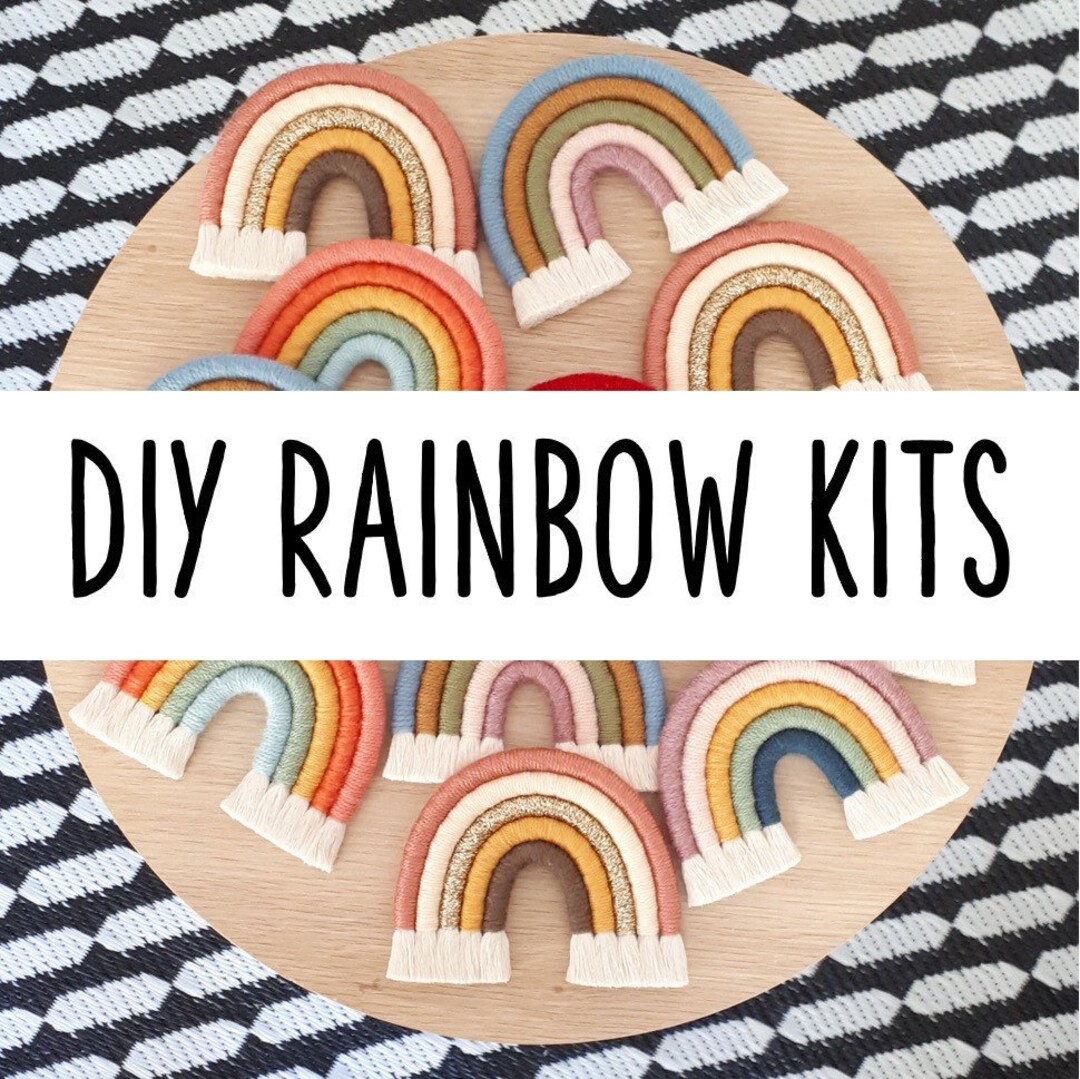 DIY Rainbow Making Kit Make Your Own Macrame Fibre / Fiber - Etsy Australia