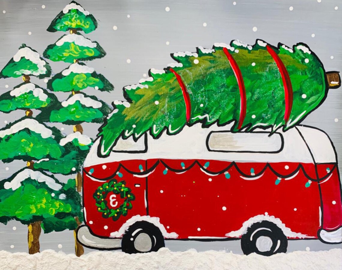 Snowman Paint Party Kit, Beginner DIY Canvas Art - Etsy