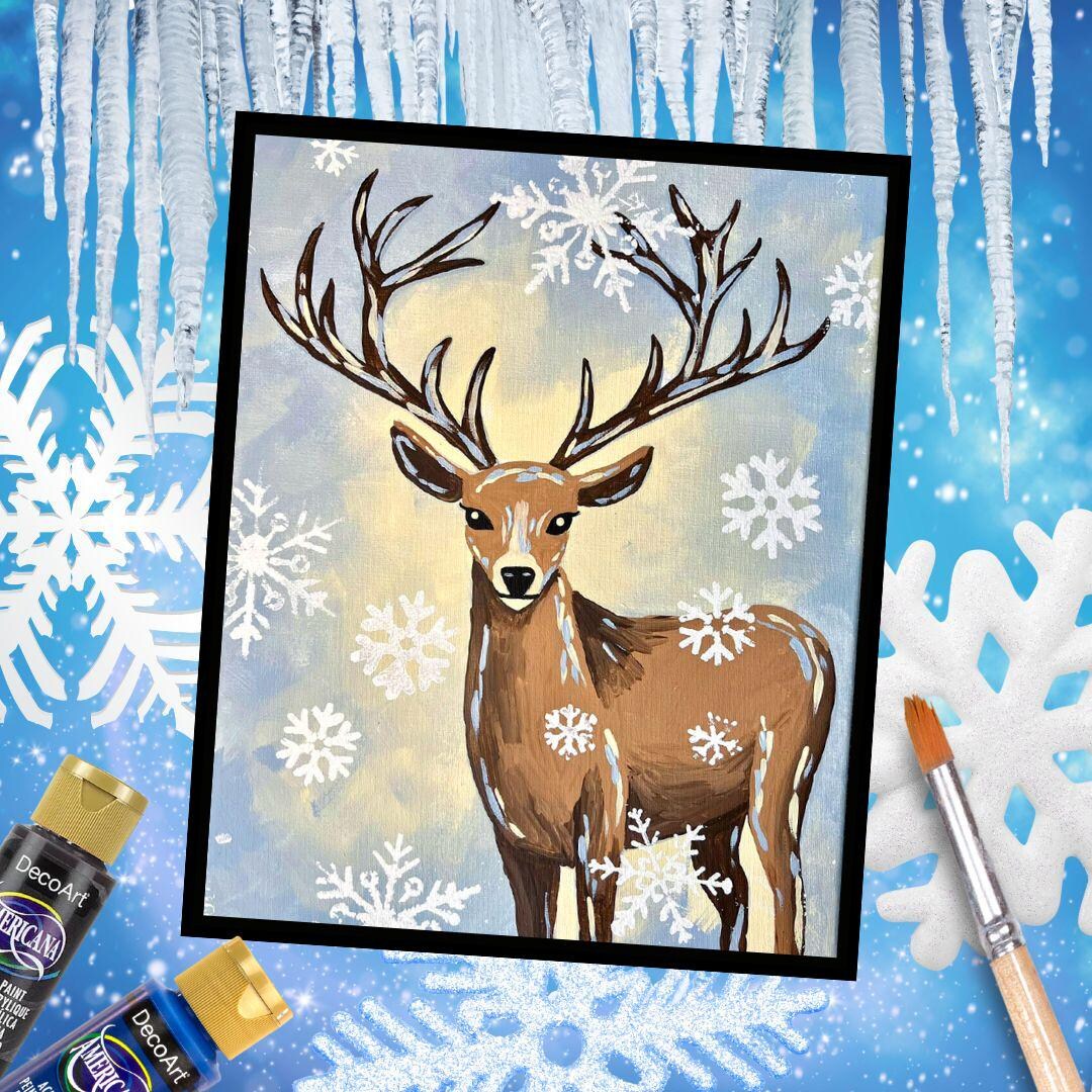 Digital Download, Mystic Deer, DIY Paint Party Kit, Instant Download ...