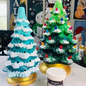 Ceramic Christmas Tree Vintage DIY Paint Party - Etsy