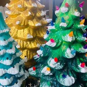 Ceramic Christmas Tree Vintage DIY Paint Party - Etsy