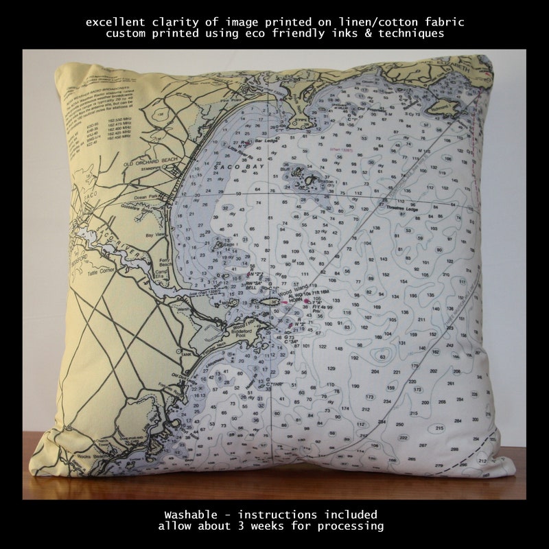 Map Pillow - Etsy