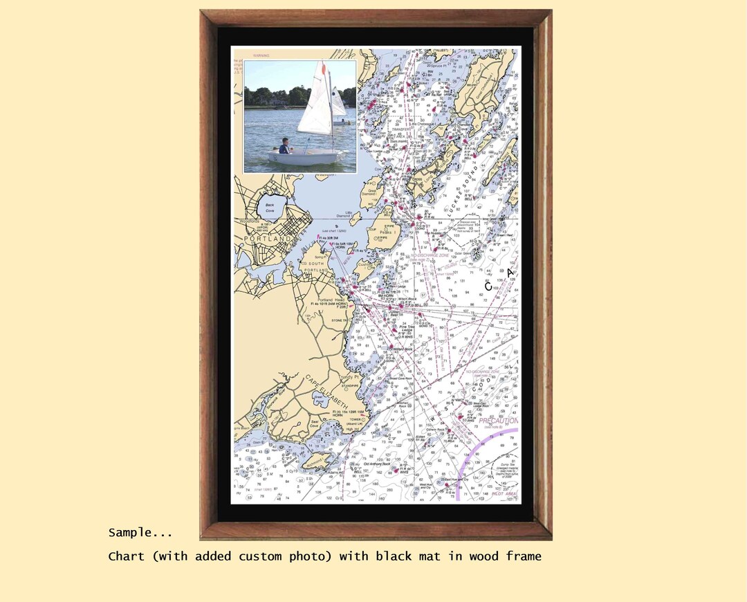 Nautical Chart Image-custom - Etsy