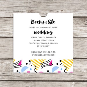 Retro 'vinyl' Record CD Wedding Invitation - Etsy