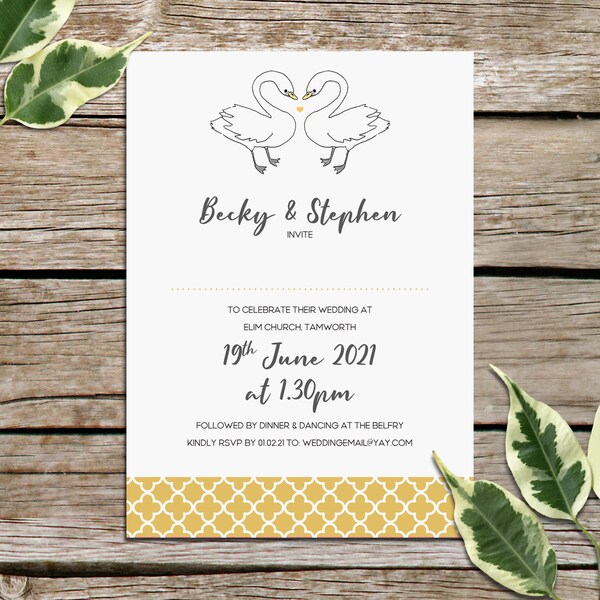 Swan Wedding - Etsy